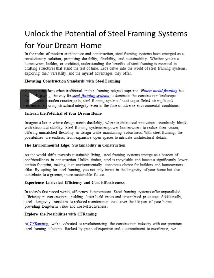 PPT – House metal framing PowerPoint presentation | free to download ...