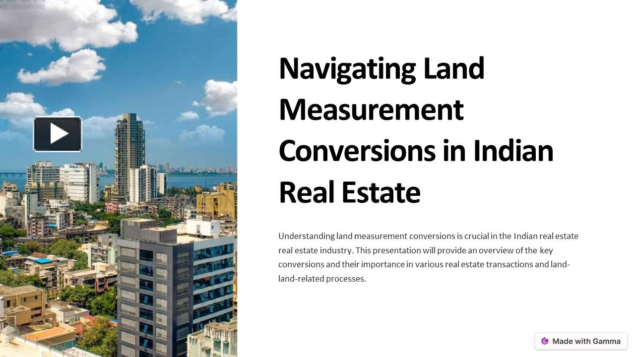 PPT – Navigating Land Measurement Conversions in Indian Real Estate ...