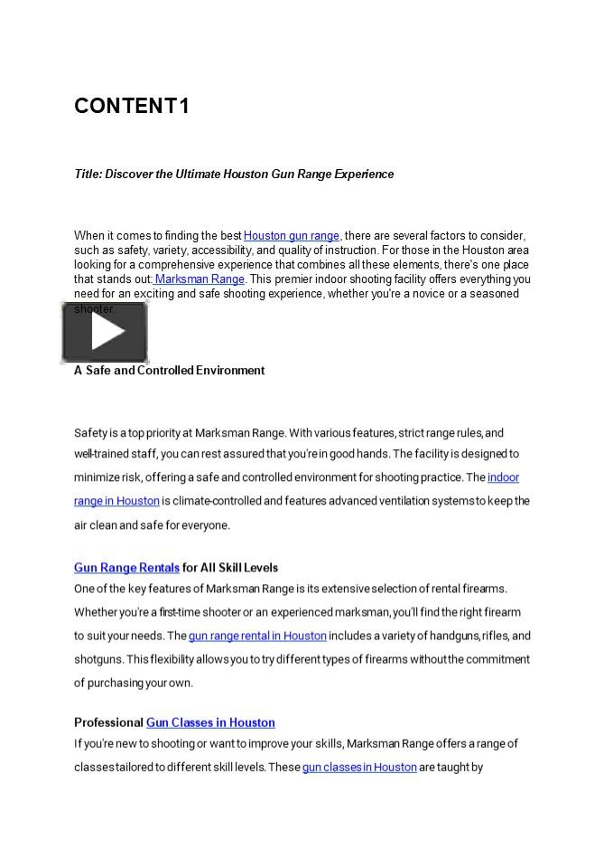 PPT – Discover Top Gun Classes and Firearm Training in Houston Texas ...