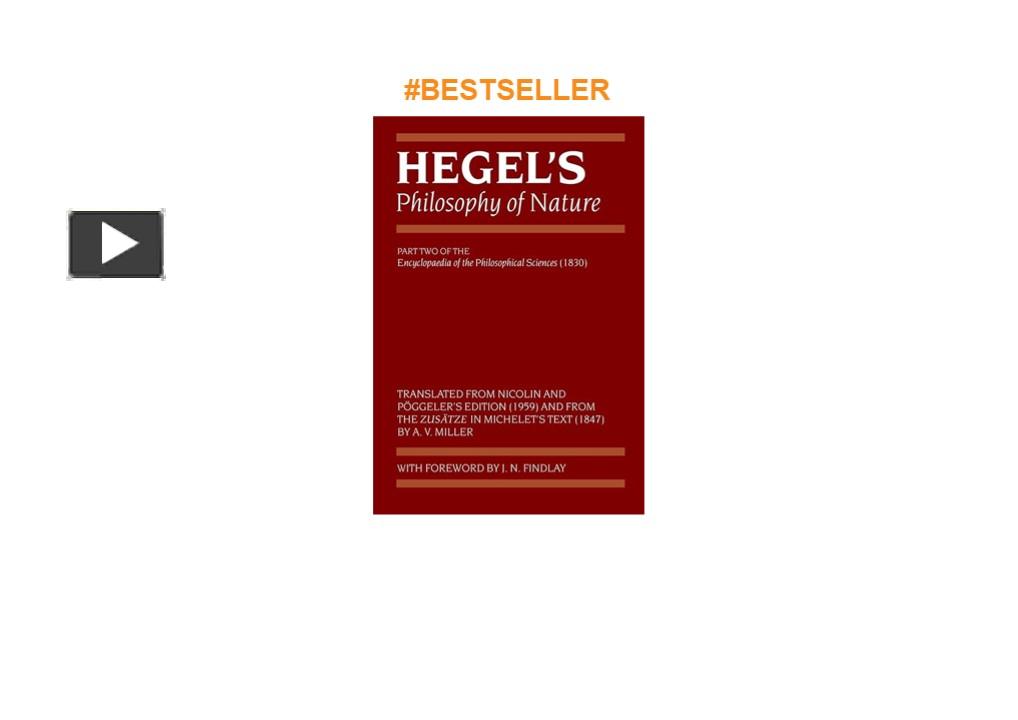 PPT – [DOWNLOAD]⚡️PDF ️ Hegel's Philosophy of Nature: Encyclopaedia of ...