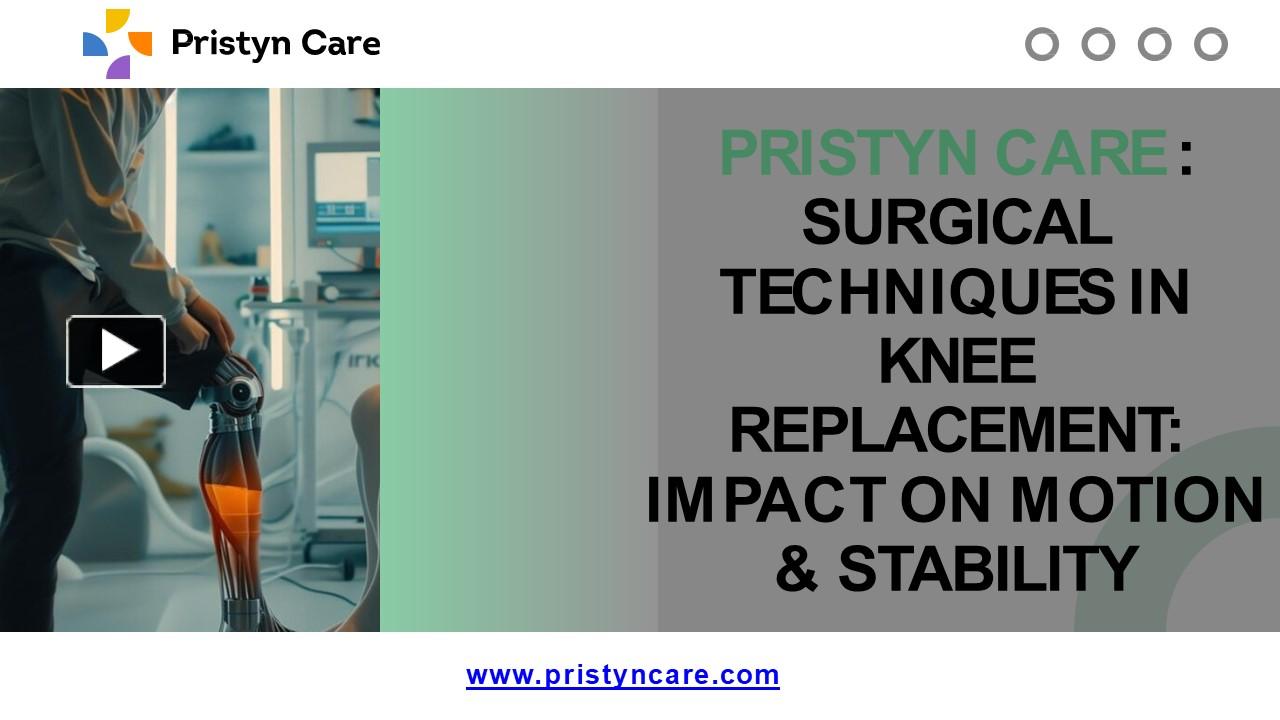PPT – Pristyn care : Surgical Techniques in Knee Replacement: Impact on ...