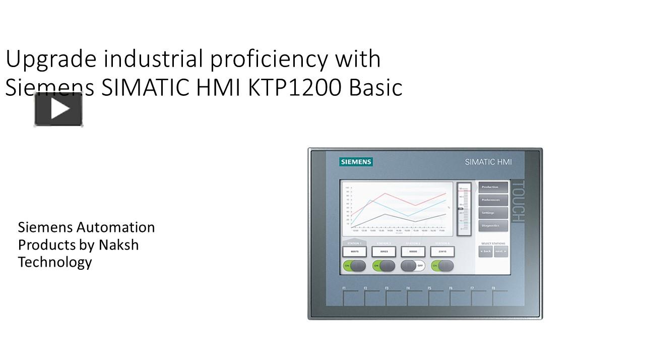 PPT – Upgrade industrial proficiency with SIMATIC HMI KTP1200 Basic ...