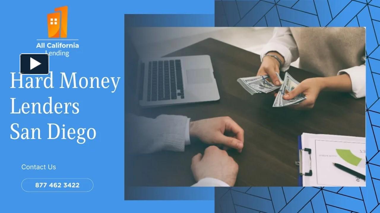 PPT – San Diego’s Financial Mavericks: Exploring Hard Money Lenders ...