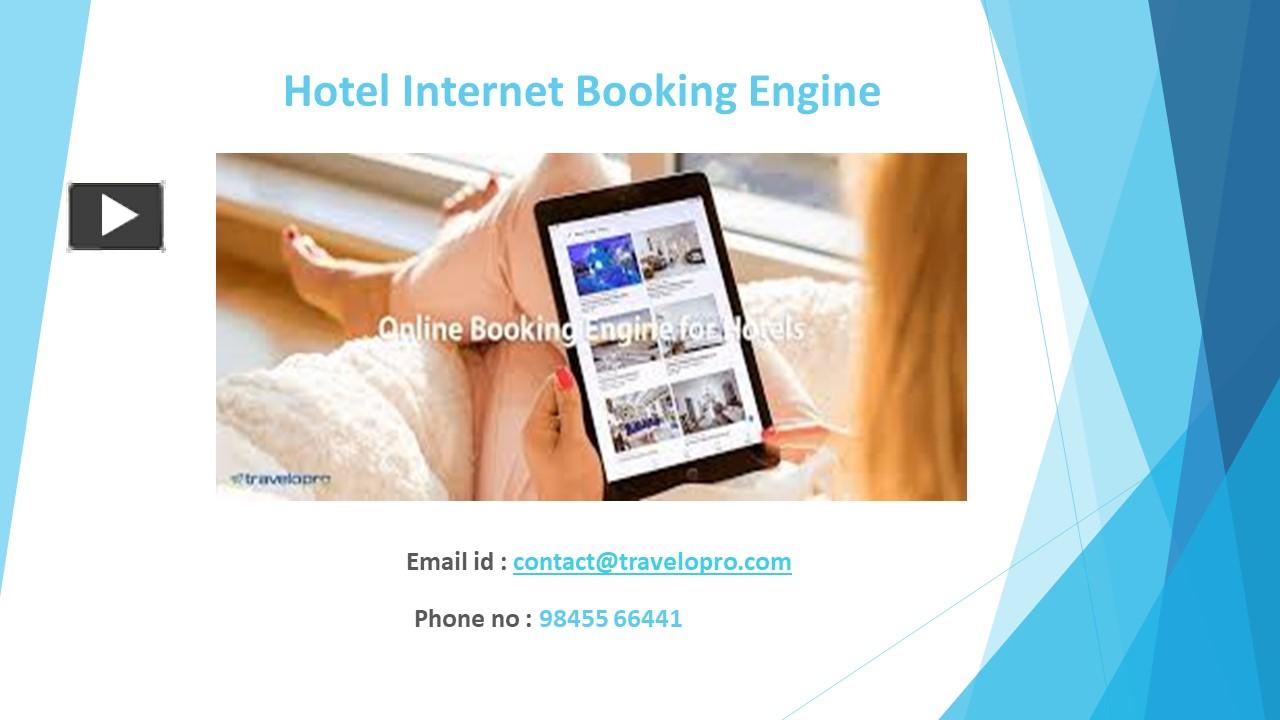 Hotel Internet Booking Engine presentation | free to download