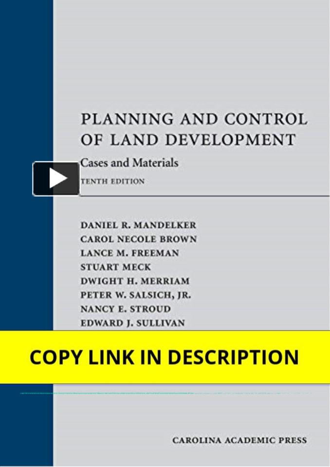PPT – PDF Planning and Control of Land Development: Cases and Materials ...