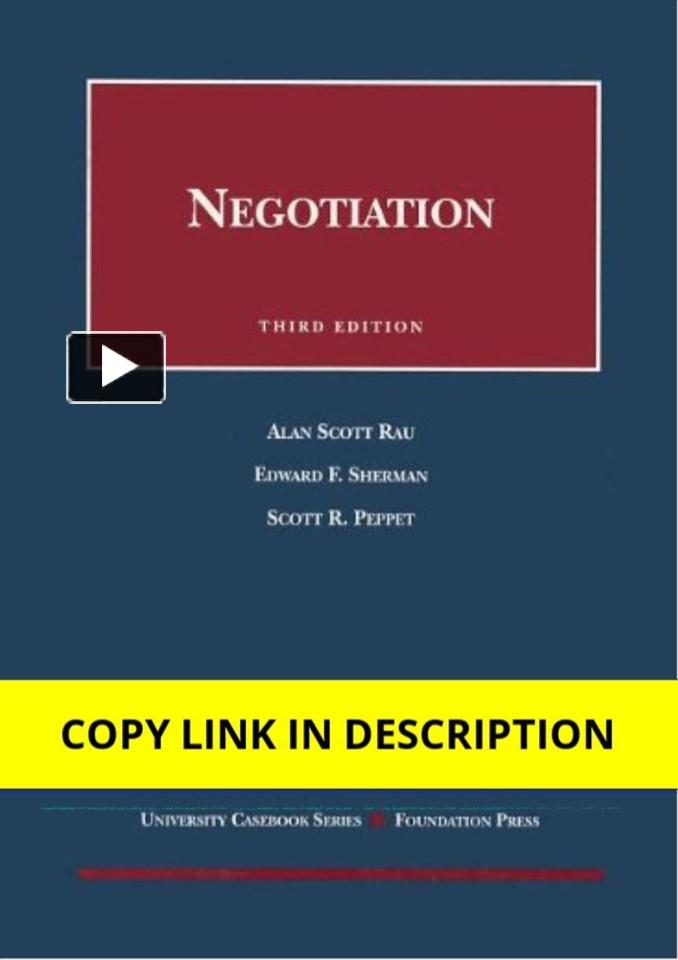 PPT – Ebook (download) Negotiation, 3d (Coursebook) 3rd Edition ...