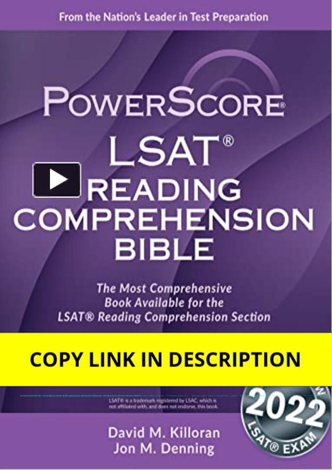 Download (PDF) The PowerScore LSAT Reading Comprehension Bible 2022nd ...