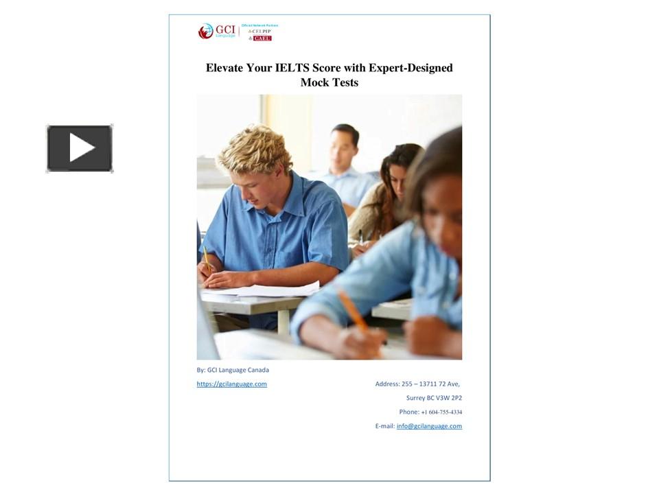 PPT – Elevate Your IELTS Score with Expert-Designed Mock Tests ...