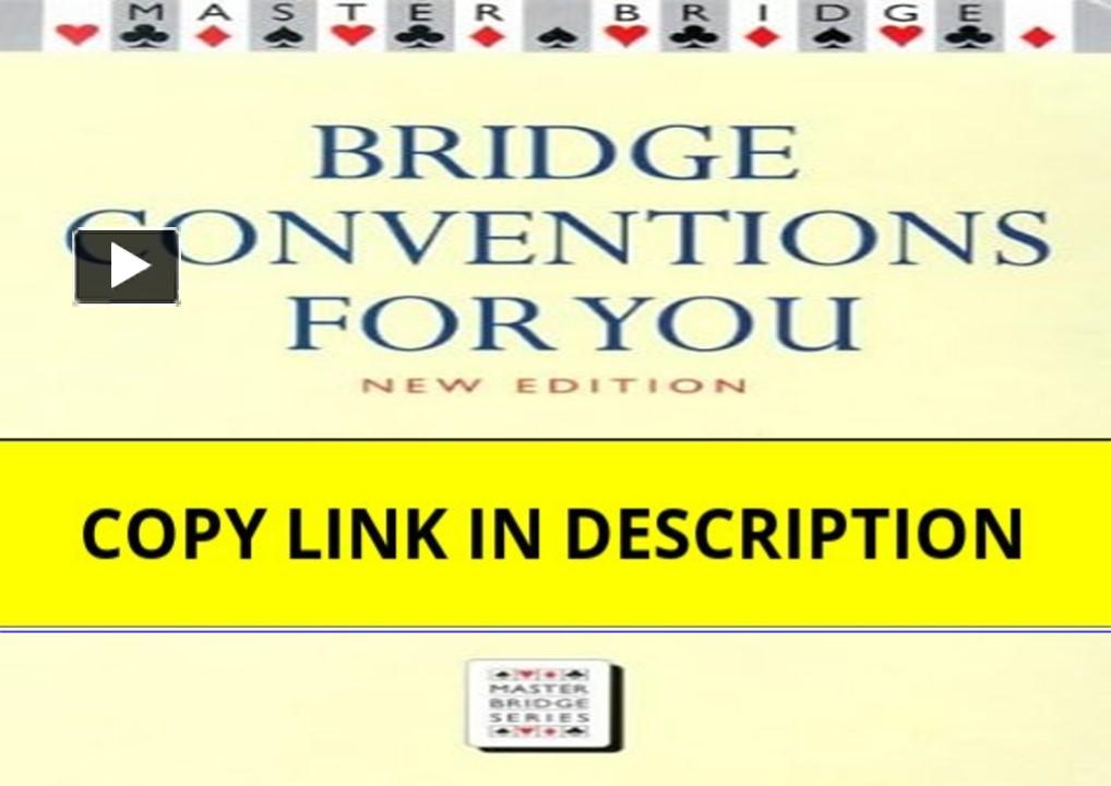 PPT – read⚡ Bridge Conventions for You (Master Bridge Series ...