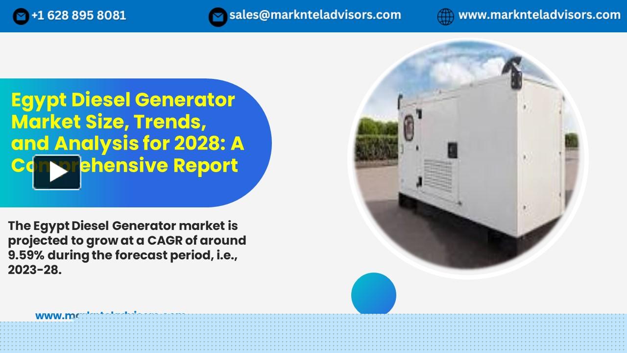 Egypt Diesel Generator Market Research Report: Forecast (2023-2028 ...