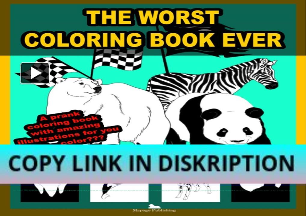 READ[PDF] The worst coloring book ever: A prank coloring book with ...