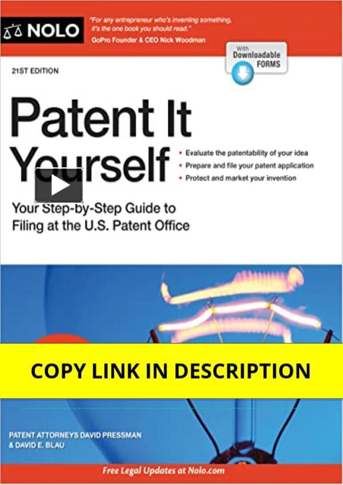 Download PDF Patent It Yourself: Your Step-by-Step Guide to Filing at ...