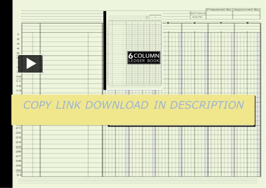 PPT – [PDF] READ⚡ 6 Column Ledger Book: Simple Six Column for ...