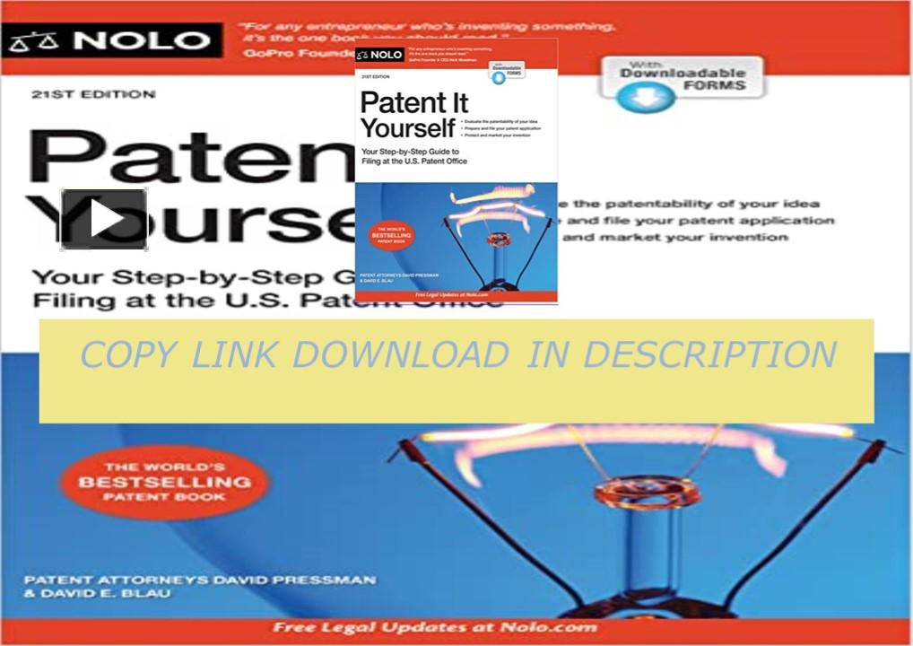 Download⚡ Patent It Yourself: Your Step-by-Step Guide to Filing at the ...