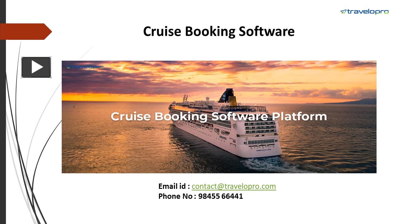 Cruise Booking Software presentation | free to download