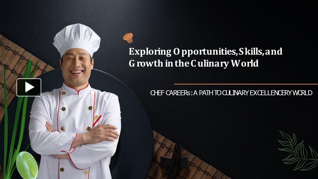Explore chef career presentation | free to download