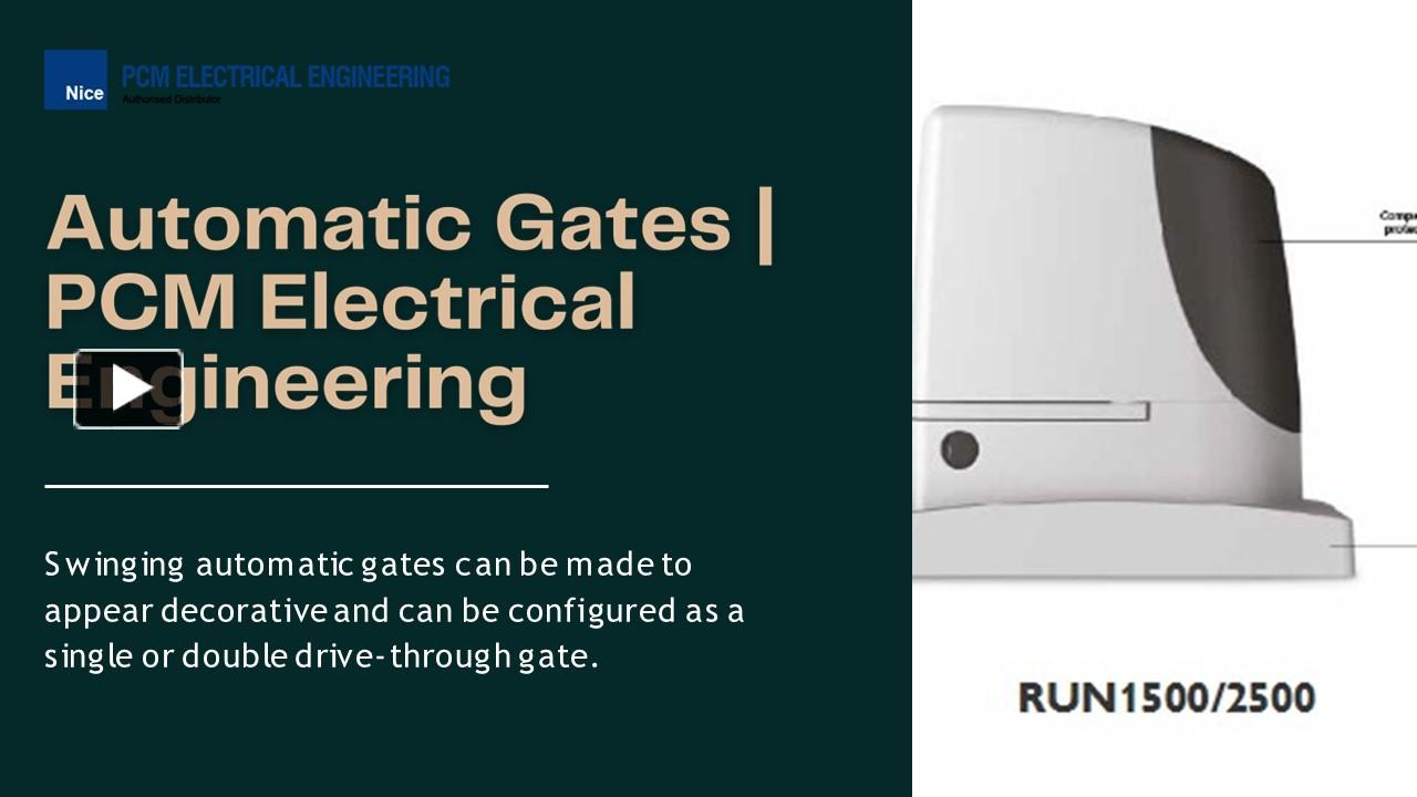 PPT – Automatic Gates | PCM Electrical Engineering PowerPoint ...