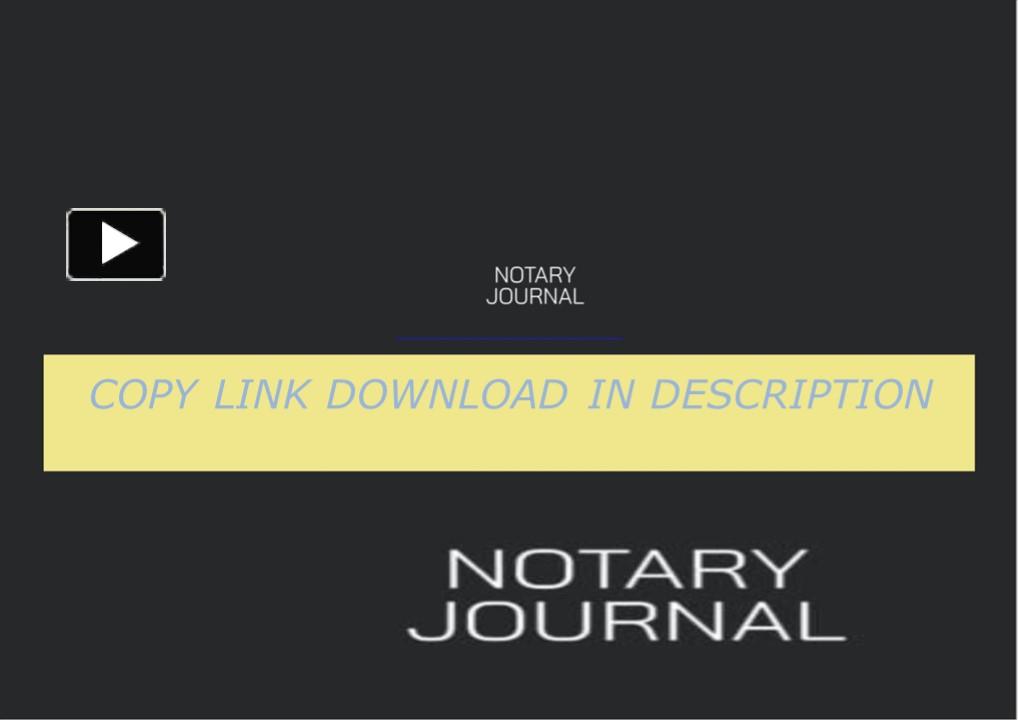 PPT – Download⚡PDF Notary Journal: Notary Public Record Book - Notary ...