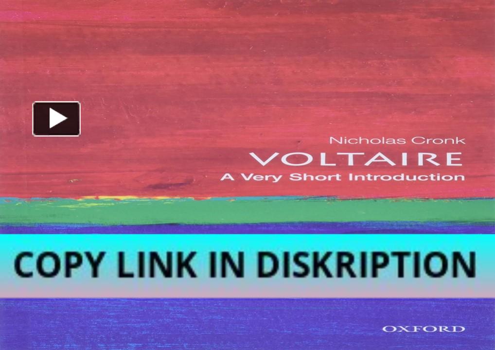 PPT – PDF Read Online Voltaire: A Very Short Introduction (Very Short ...