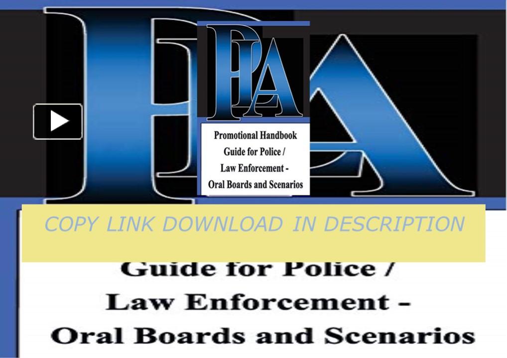 [PDF] READ⚡ Promotional Handbook Guide for Police / Law Enforcement ...
