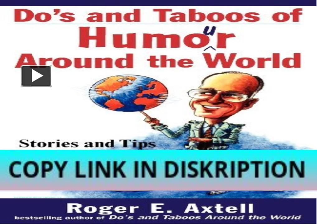 PPT – DOWNLOAD/PDF Do's and Taboos of Humor Around the World: Stories ...