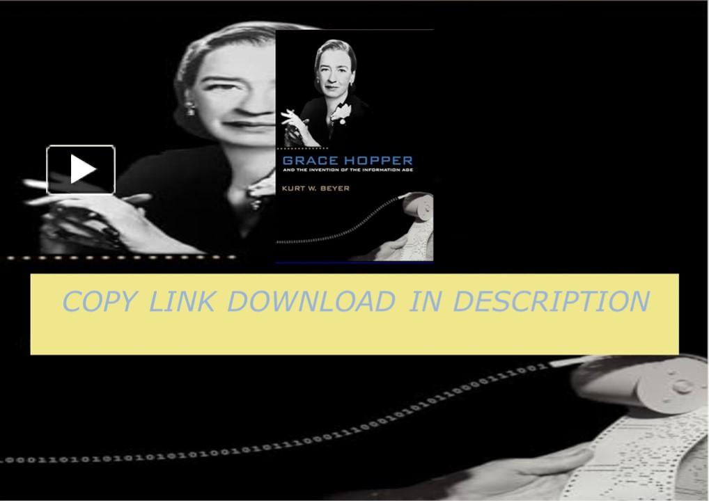 Download⚡ Grace Hopper and the Invention of the Information Age ...