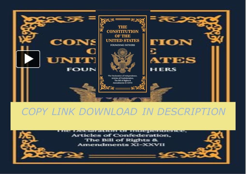 PPT – PDF⚡ The Constitution of the United States of America: The ...