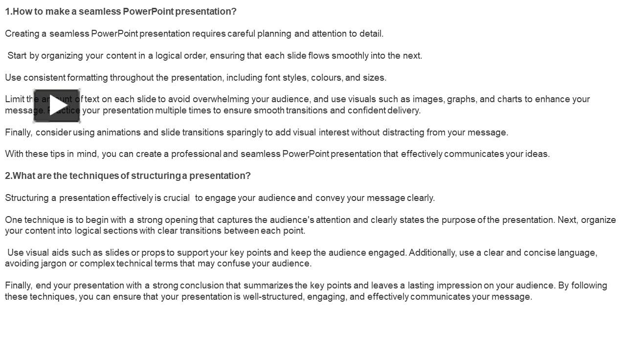 PPT – Implementing Effective Presentation Structure Strategies ...