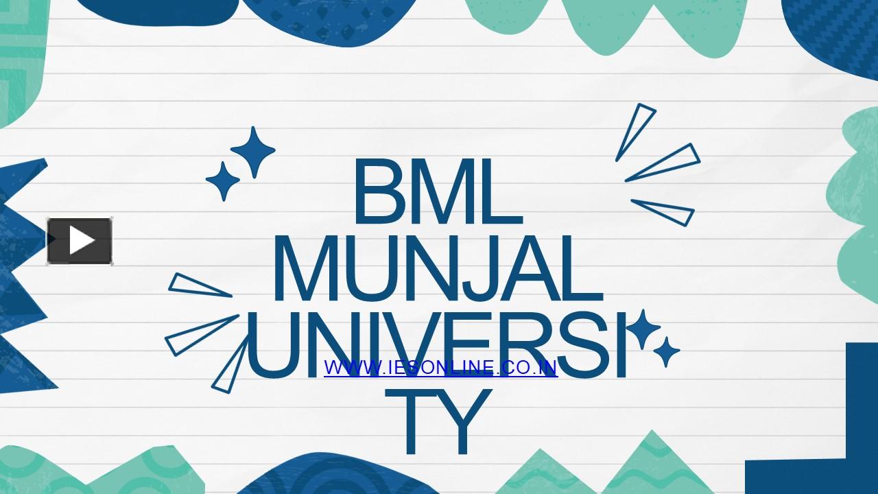 PPT – BML Munjal University, Gurgaon PowerPoint presentation | free to ...