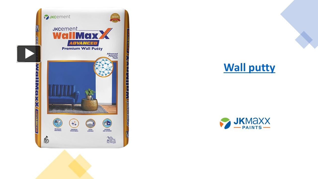Know about Wall Putty presentation | free to download