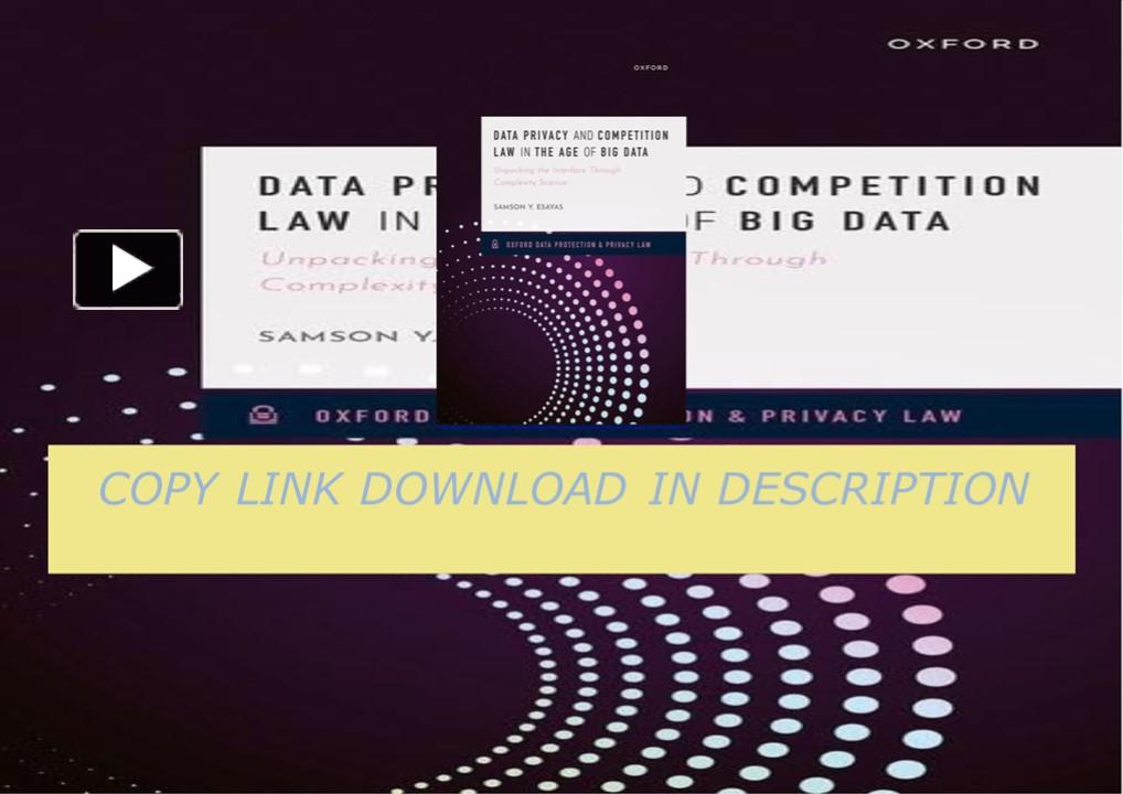 PPT – Download [READ] Data Privacy and Competition Law in the Age of ...