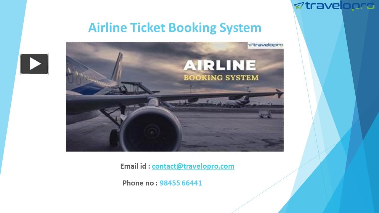 PPT – Airline Ticket Booking System PowerPoint presentation | free to ...