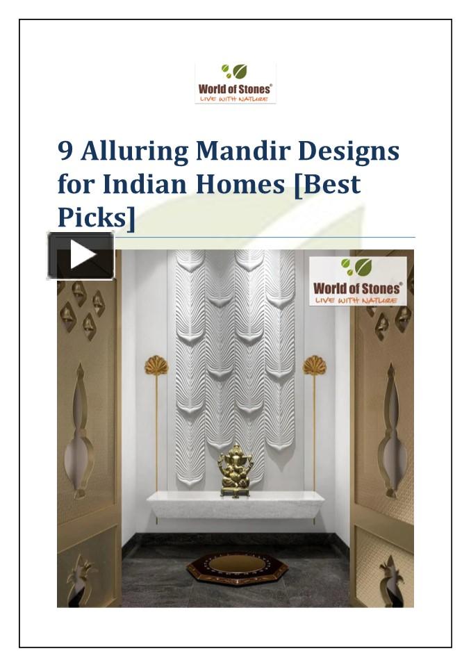 PPT – 9 Alluring Mandir Designs for Indian Homes [Best Picks ...