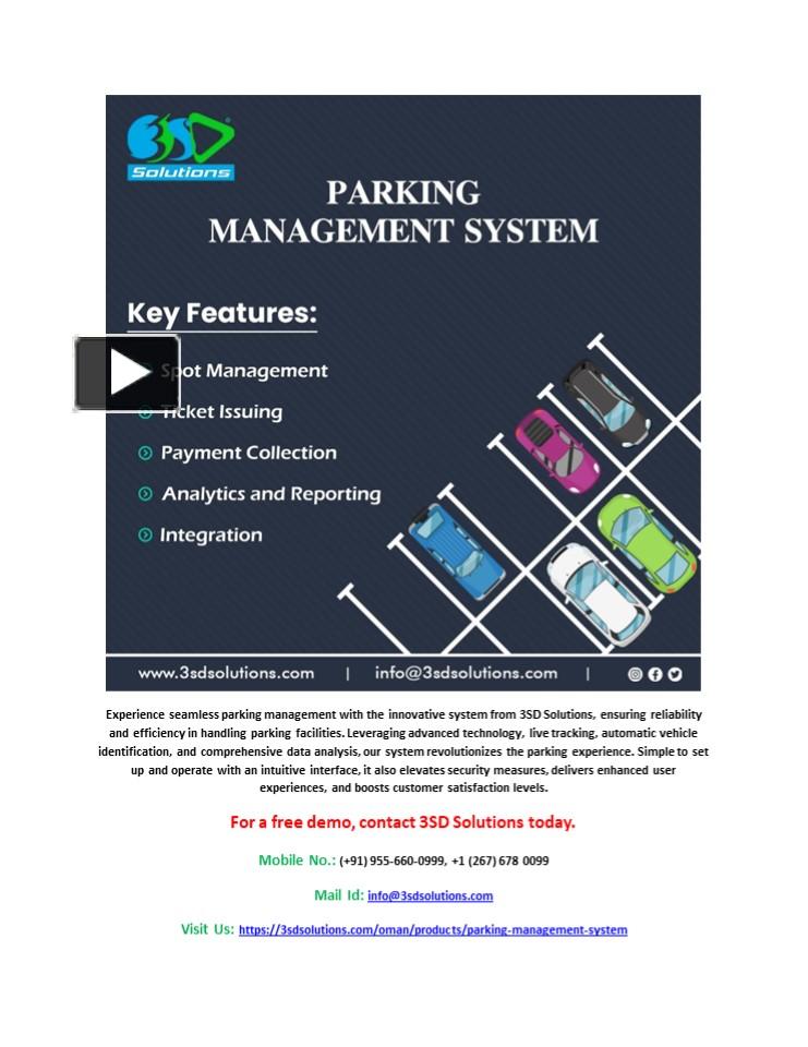 PPT – Smart parking management system in Oman PowerPoint presentation ...