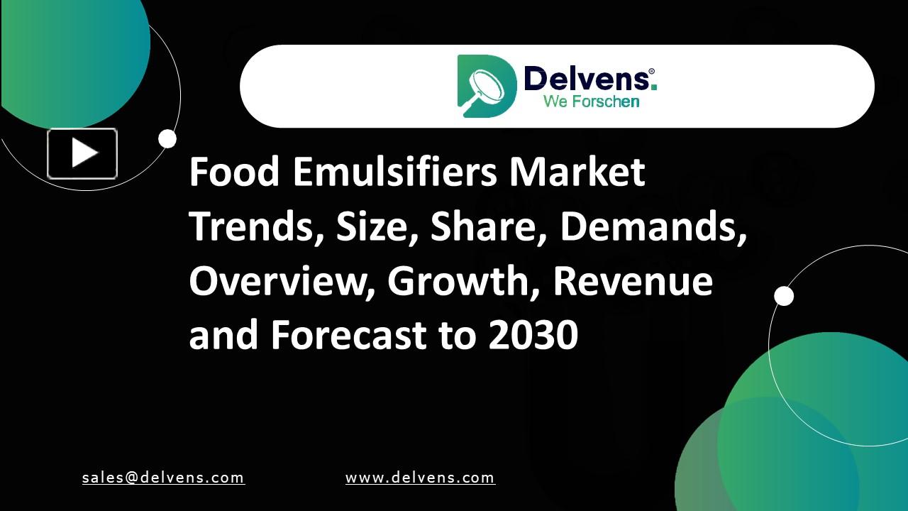 PPT – Food Emulsifiers Market PowerPoint presentation | free to ...