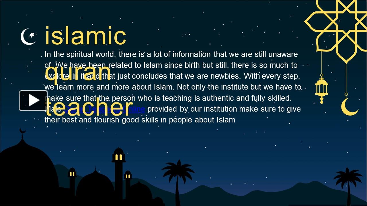 PPT – Online Quran Center (1) PowerPoint presentation | free to ...