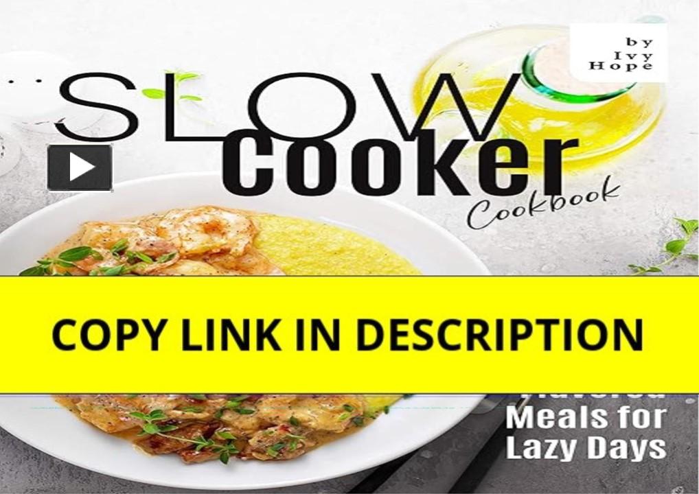 download Slow Cooker Cookbook: Full Flavored Meals for Lazy Days ...