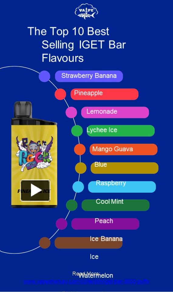 PPT – The Top 10 Best Selling IGET Bar Flavours [Infographic ...