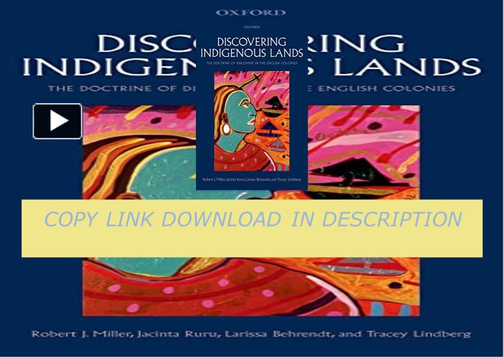 [READ]⚡PDF Discovering Indigenous Lands: The Doctrine of Discovery in ...