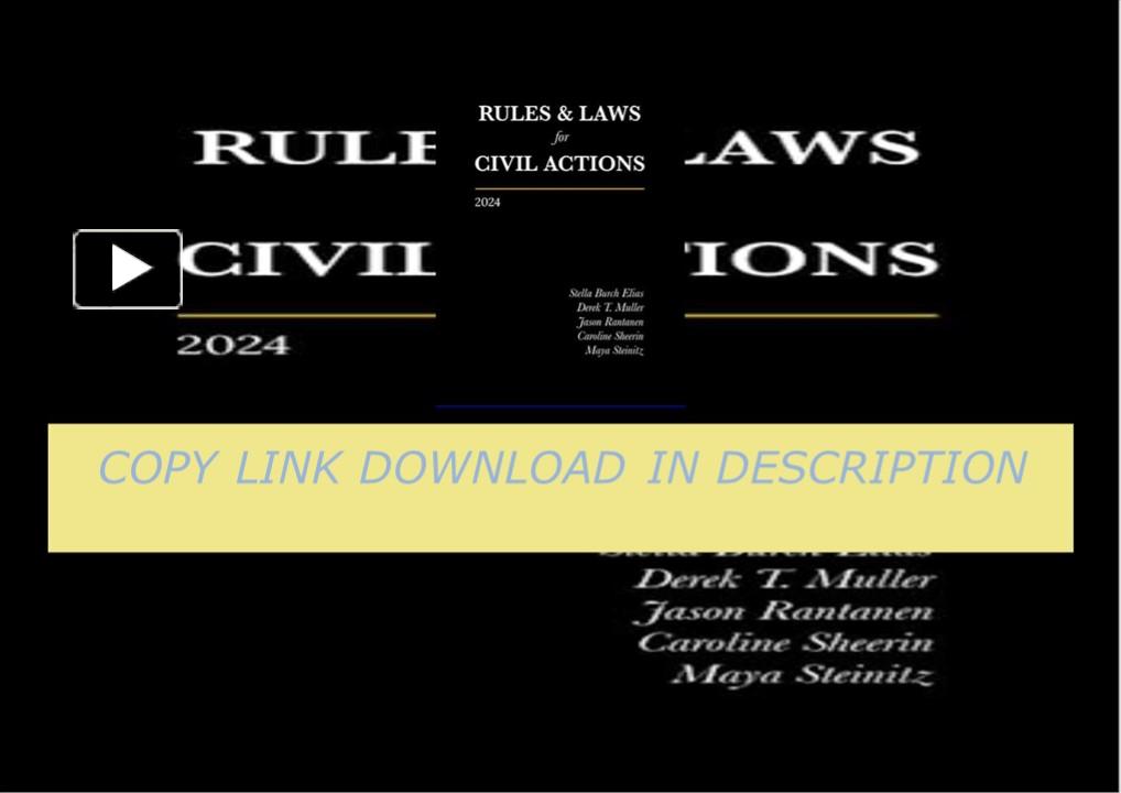 PPT – Pdf⚡(read online) Rules and Laws for Civil Actions: 2024 ...