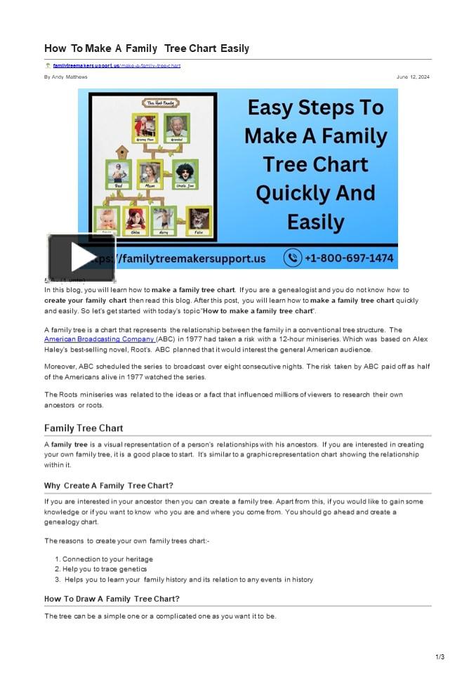 How To Make A Family Tree Chart Easily presentation | free to download