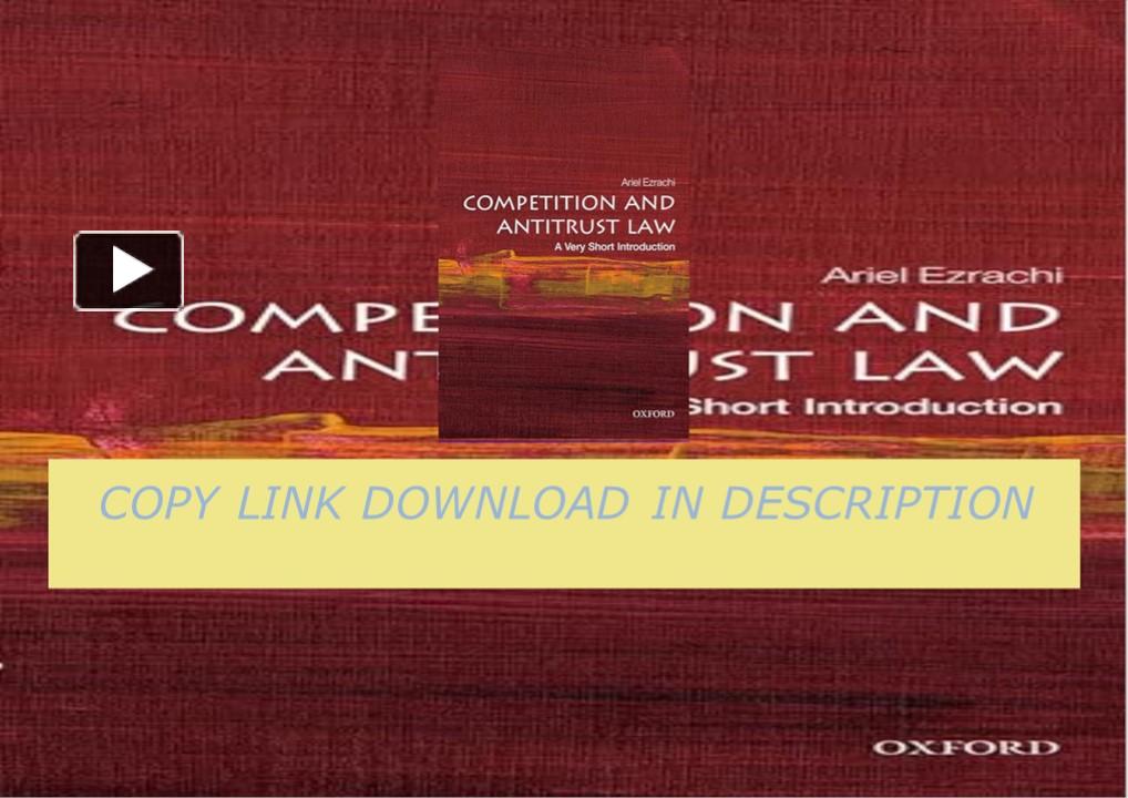 PPT – Download⚡ Competition and Antitrust Law: A Very Short ...