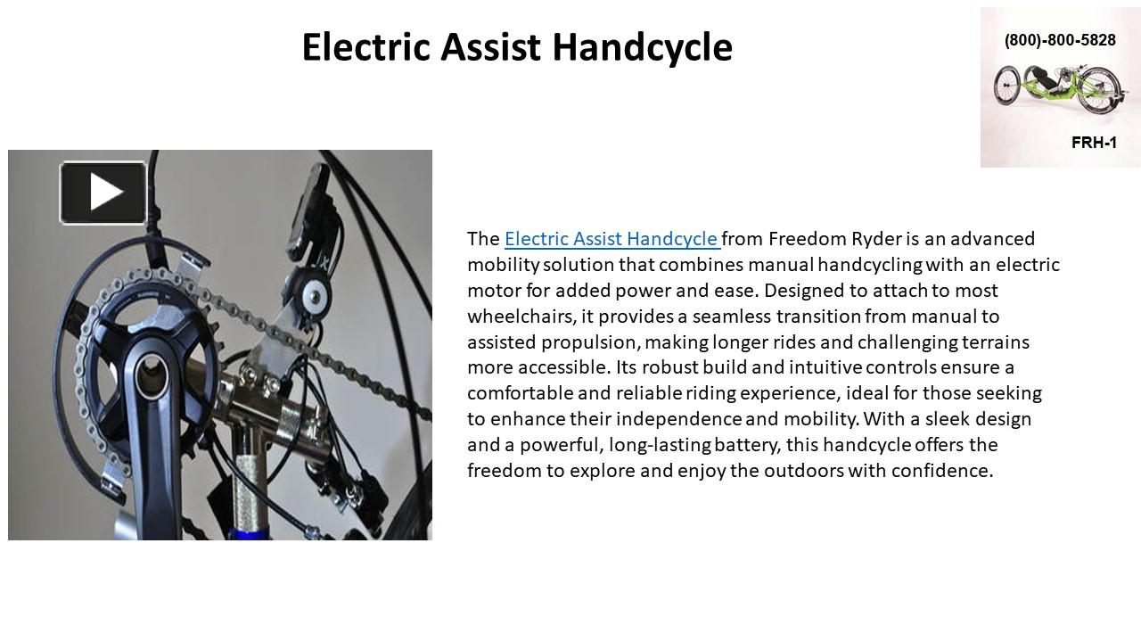 PPT – Electric Assist Handcycle PowerPoint presentation | free to ...