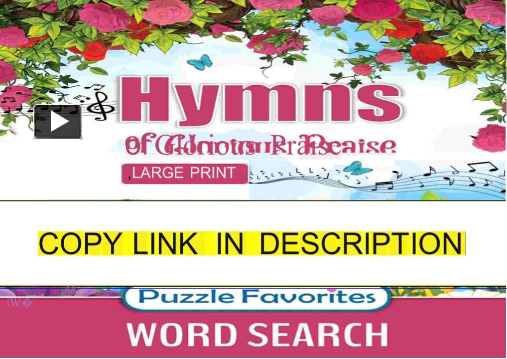 [PDF]⚡ Hymns of Glorious Praise Word Search: Large Print Puzzle Book ...