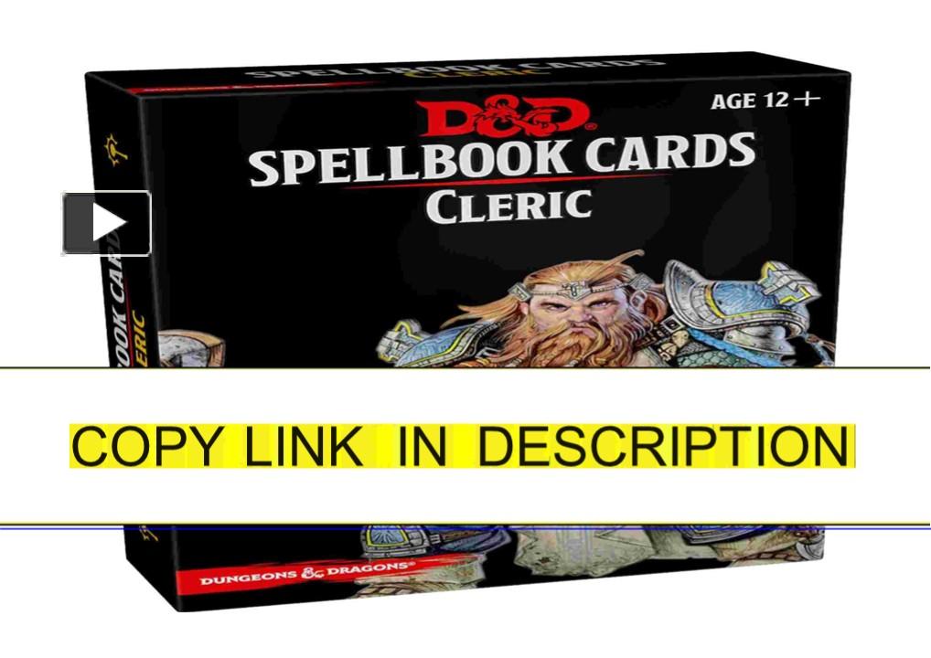 $PDF$/READ Spellbook Cards: Cleric (Dungeons & Dragons) presentation ...