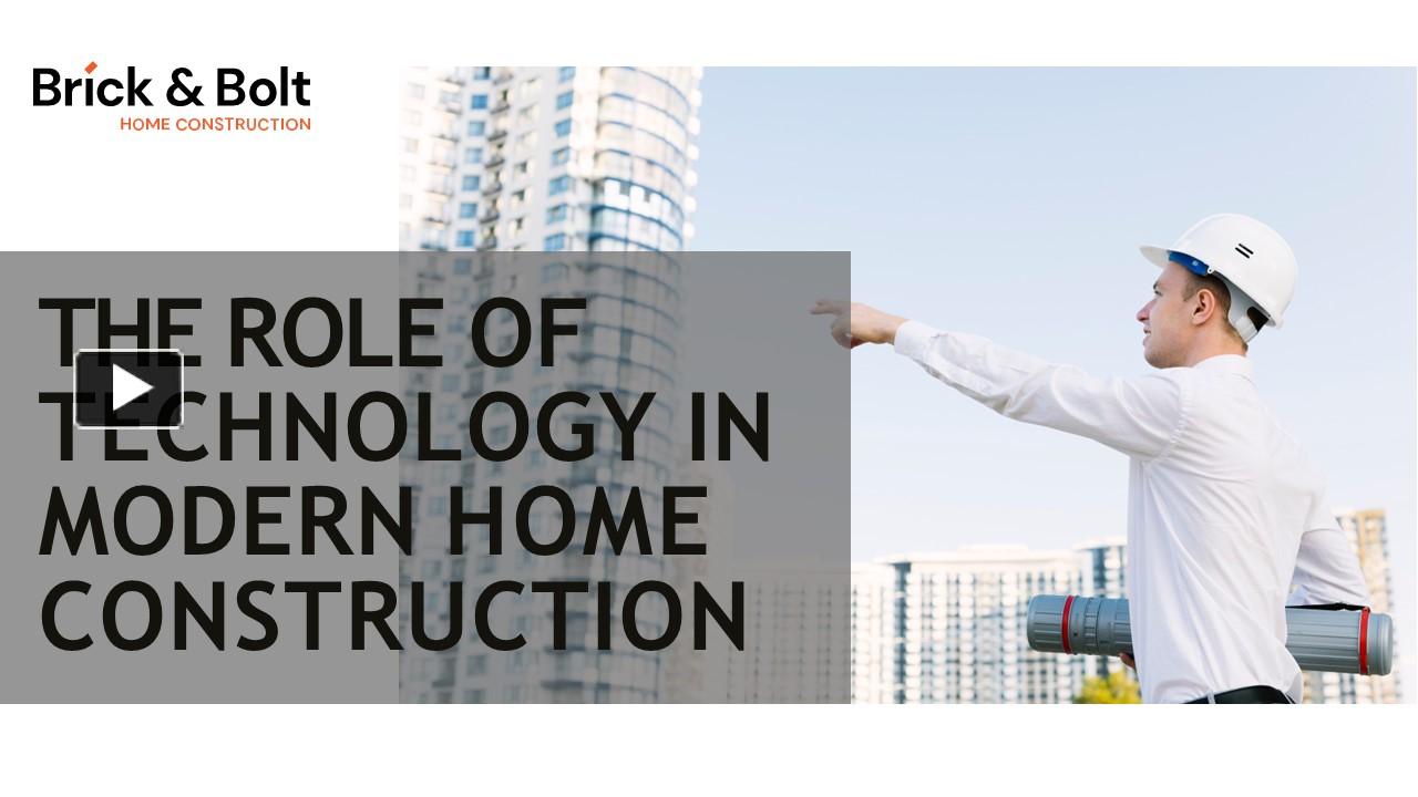 PPT – BricknBolt: The Impact of Advanced Construction Technologies ...