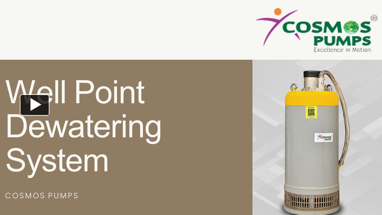 Well Point Dewatering System presentation | free to download