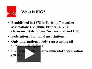 What is FIG? presentation | free to download