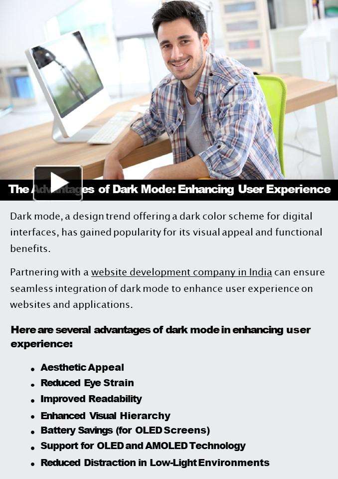The Advantages of Dark Mode: Enhancing User Experience presentation ...