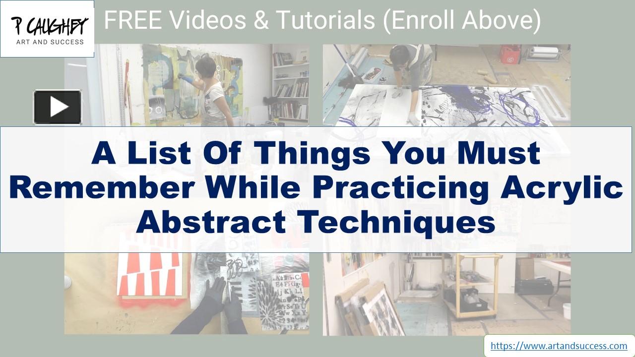 PPT – A List Of Things You Must Remember While Practicing Acrylic ...